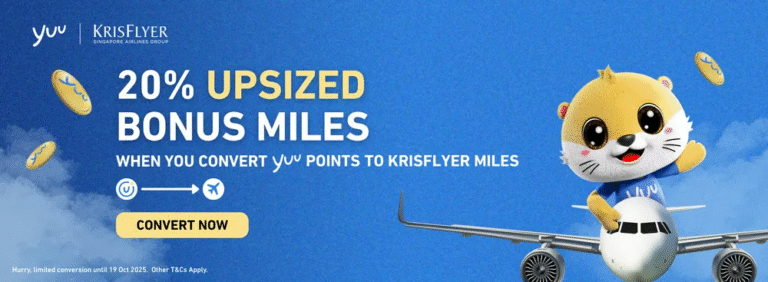 Earn 20% Bonus KrisFlyer Miles When You Convert Your yuu Points This ...